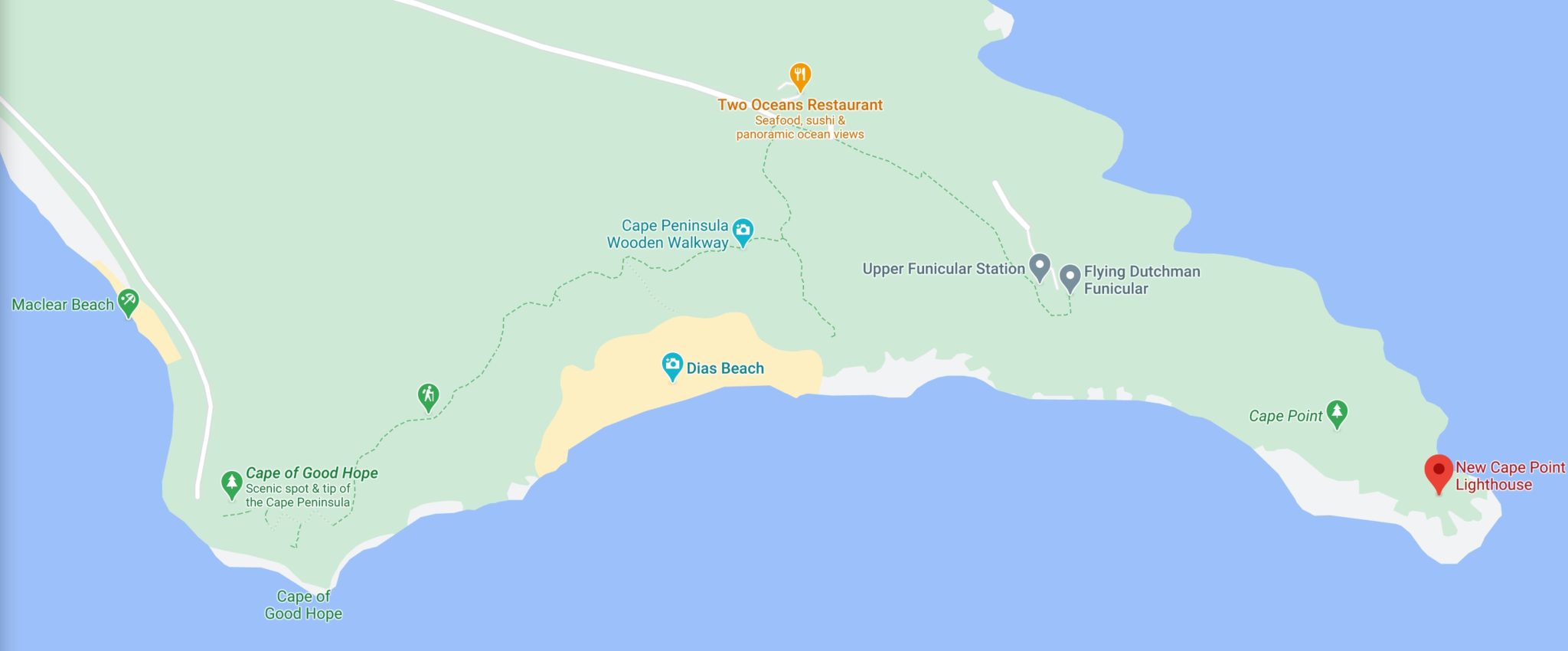 Hiking The Lighthouse Keeper's Trail At Cape Point (Cape Town, South ...