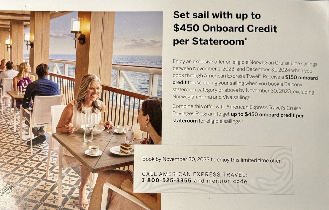 Get Up To $450 Onboard Credit On Norwegian Cruises When You Book With ...